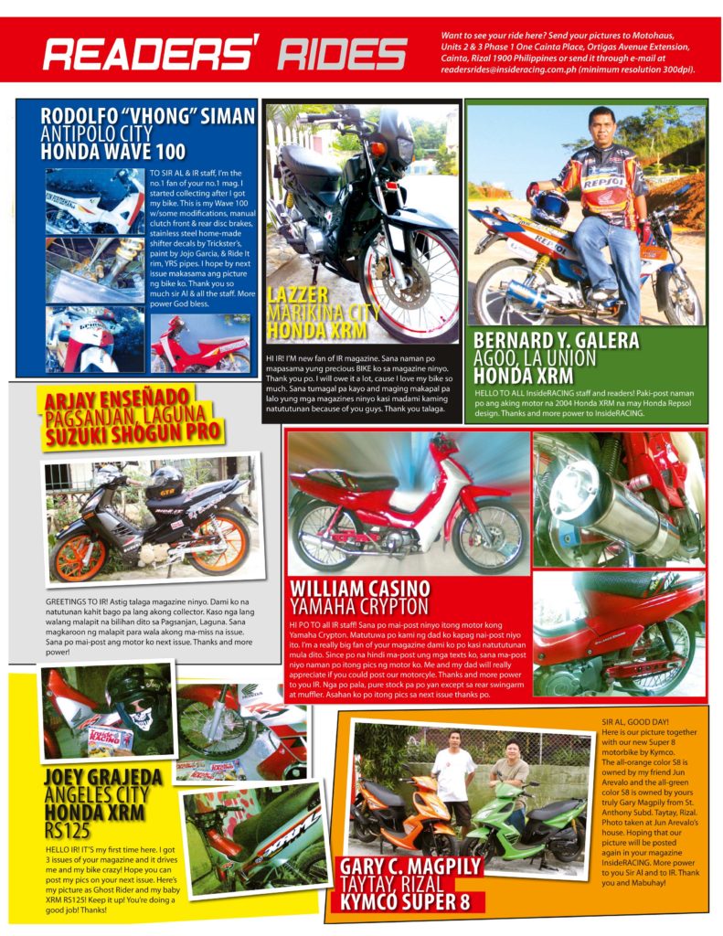 InsideRACING Readers Ride