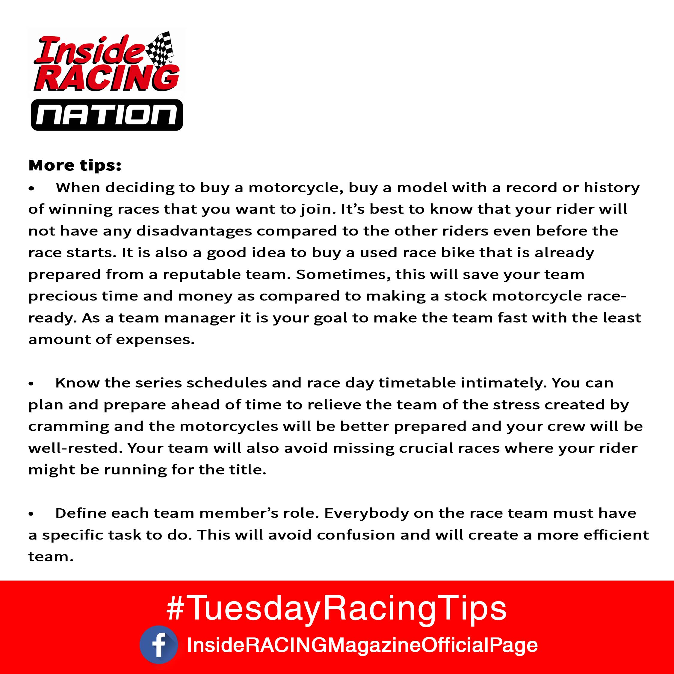 Start and Manage A Race Team - InsideRACING