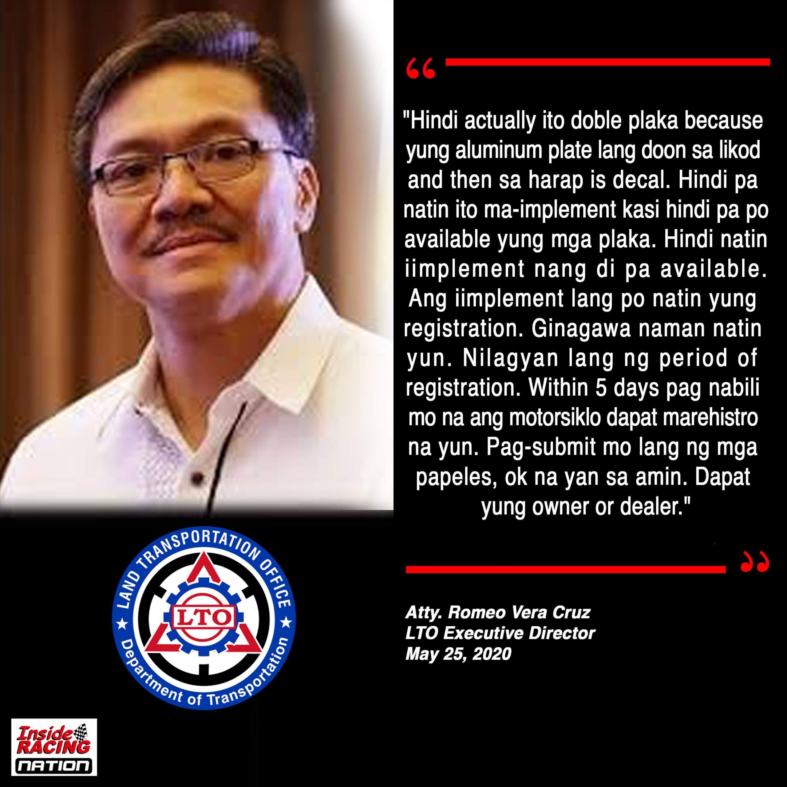 InsideRACING Doble Plaka Might Take Long to be Implemented