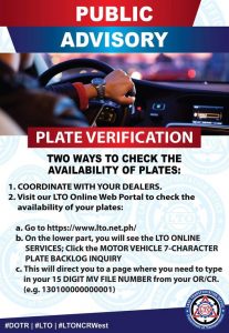 InsideRACING How to Check Availability of Motor Vehicle Plates