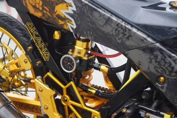 InsideRACING Skull and Chain-Themed Suzuki Raider 150 Fi