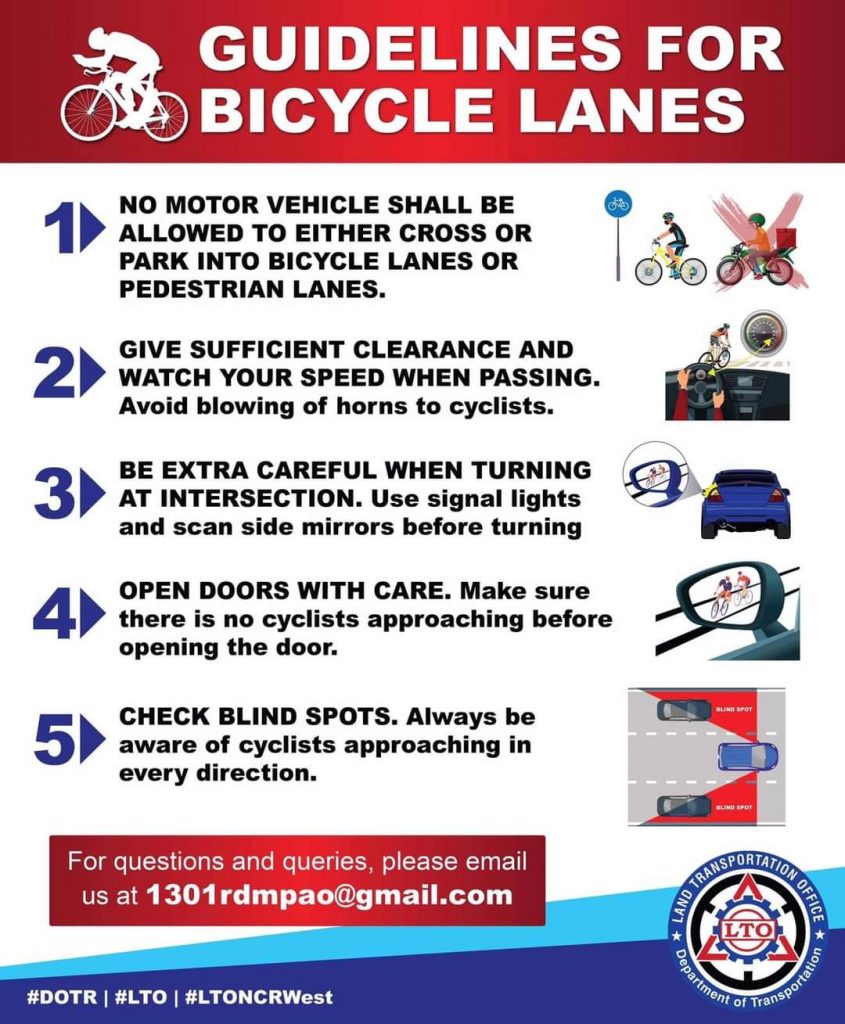 InsideRACING LTO Issues Guidelines for Bicycle Lanes