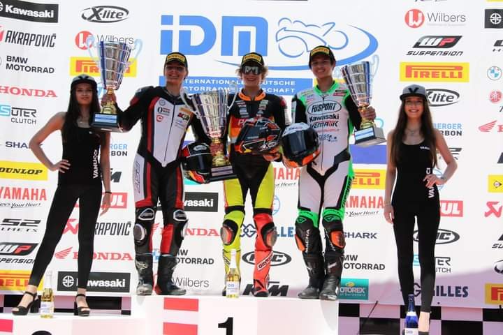 InsideRACING Alberto’s podium makes history in the FIM IDM SSP300 race ...