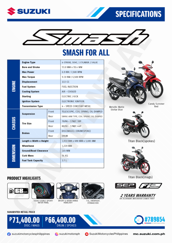 InsideRACING Suzuki Smash Fi: Style and Quality without Compromising ...