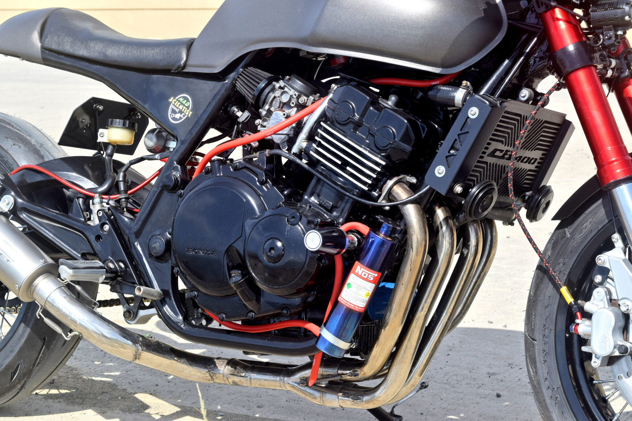 InsideRACING Custom Honda CB400 Café Racer by Mad Scientist Garage