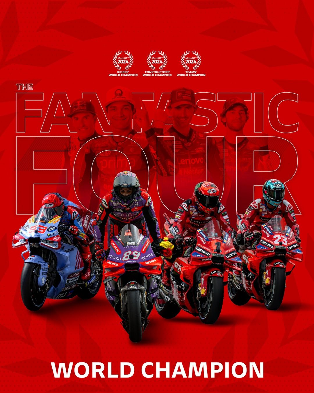 InsideRACING Ducati dominates the MotoGP and wins the World Title for ...